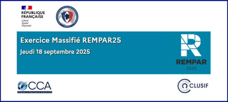 Participez à l'exercice massifié REMPAR25